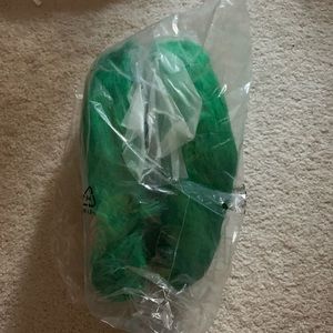Shoes | New Green Fuzzy Slippers Size S 56 | Poshmark